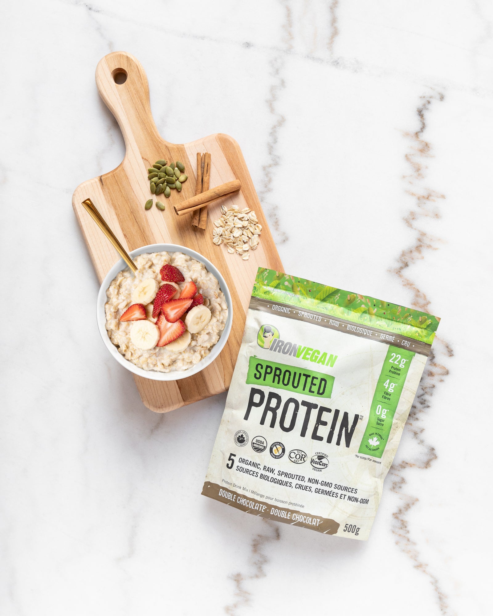 Iron Vegan Sprouted Protein | 22g Organic Plant Protein
