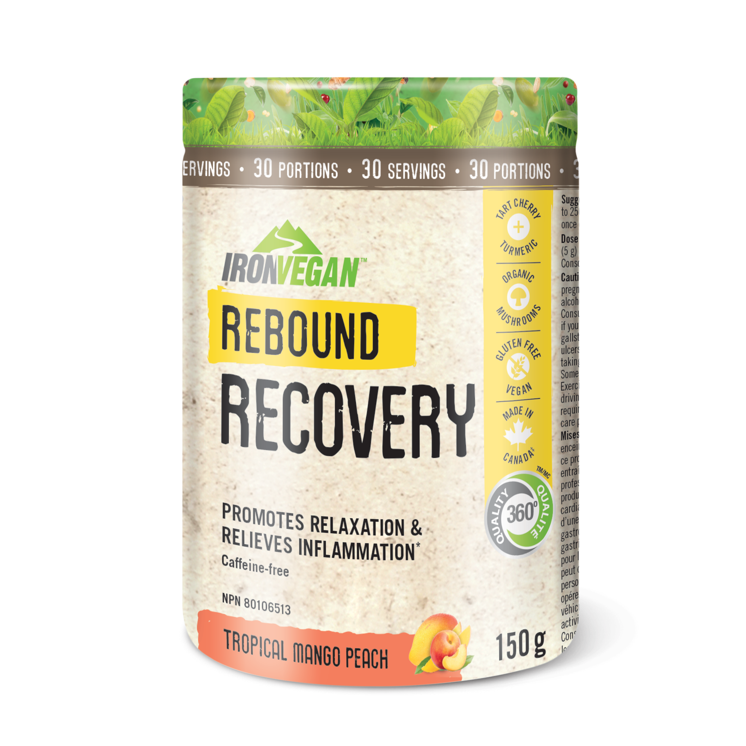 Iron Vegan Rebound Recovery | Post-Workout Adaptogen Blend